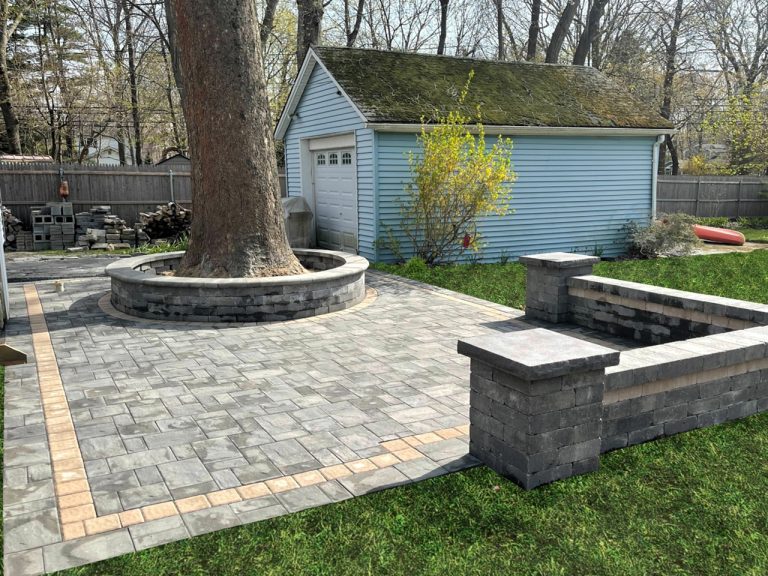Suffolk County Premier Stone Seating Wall