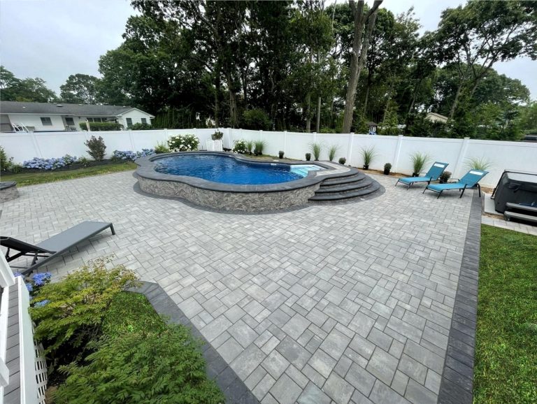 Pool pavers, installing pavers patio around an above ground pool | AffordablePatio.com